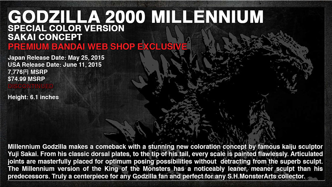 Godzilla 2000 Millennium Special Color Version