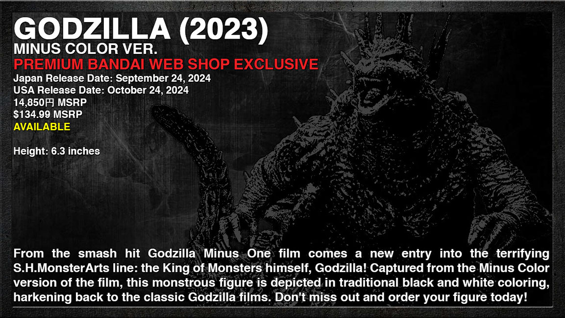 Godzilla 2023 Minus Color Version
