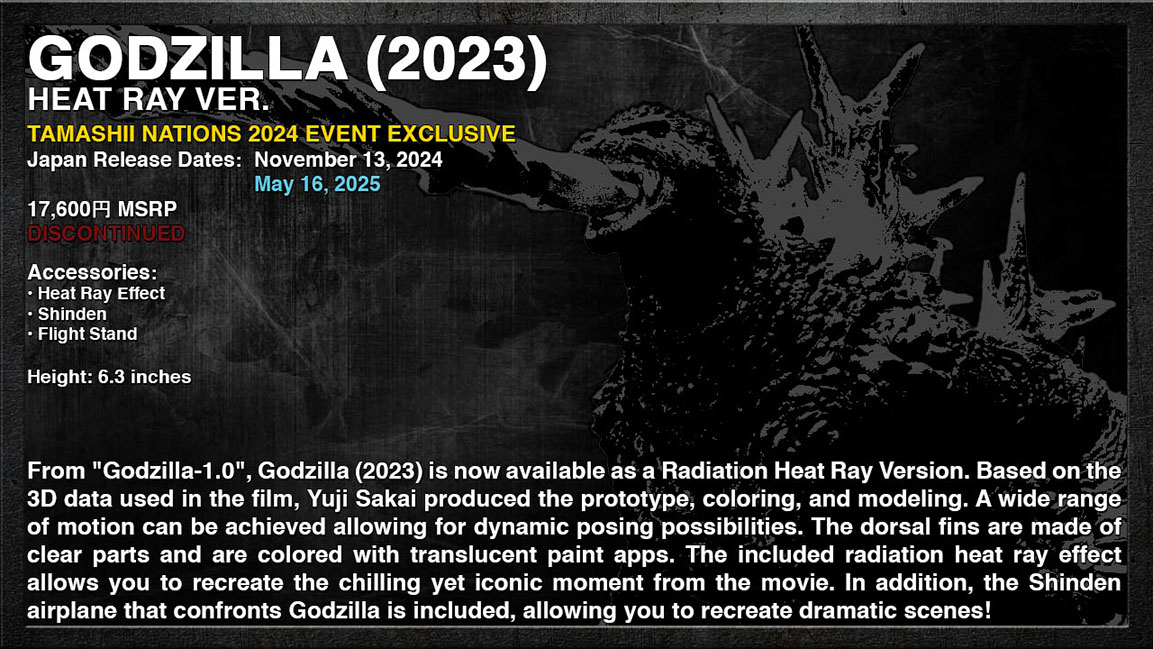 Godzilla 2023 Radiation Heat Ray Version