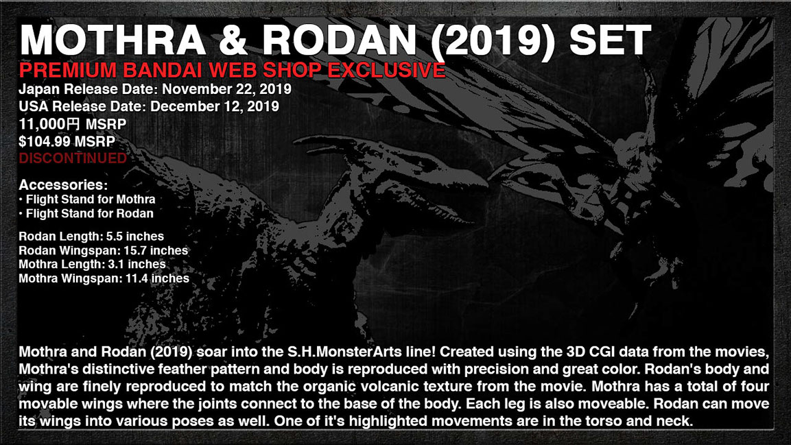 Mothra & Rodan 2019 Set