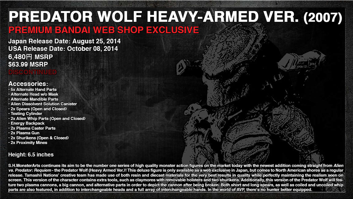 Predator Wolf Heavy-Armed Version 2007