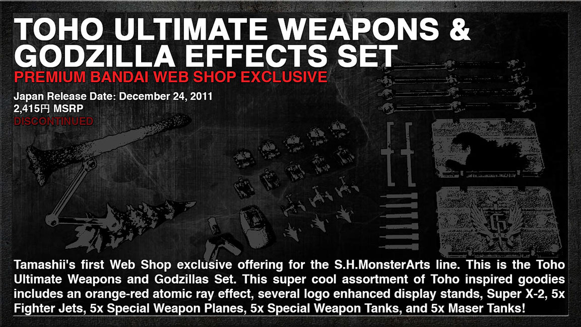 Toho Ultimate Weapons & Godzilla Effects Set